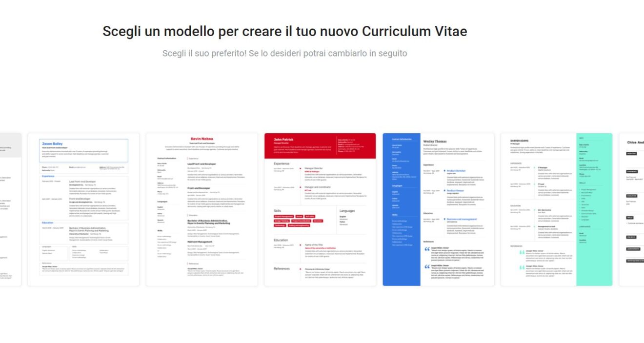 Come creare un CV online in maniera semplice e veloce!
